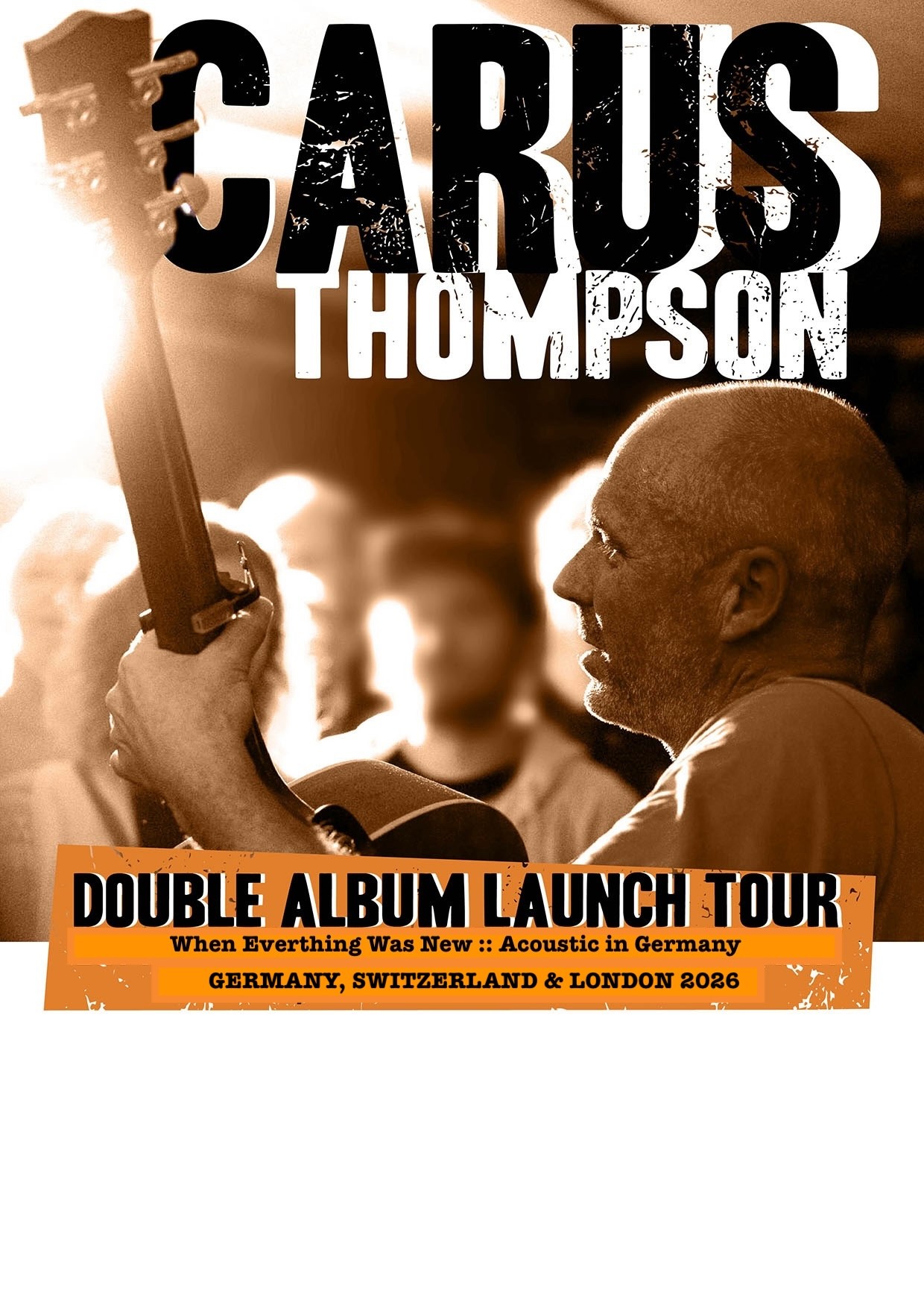 CARUS THOMPSON - Double Album Launch Tour 2026 | sumpfblume.de